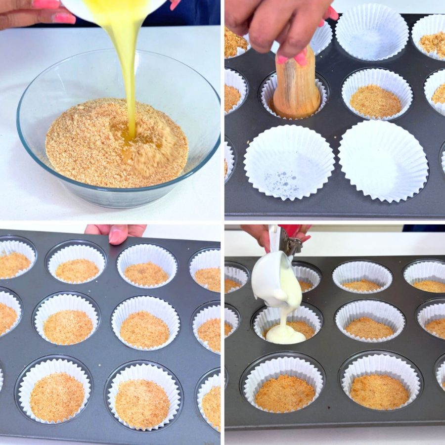 Baked Mini Cheesecakes – Easy Vanilla Cheesecake in Muffin Pan - Veena ...