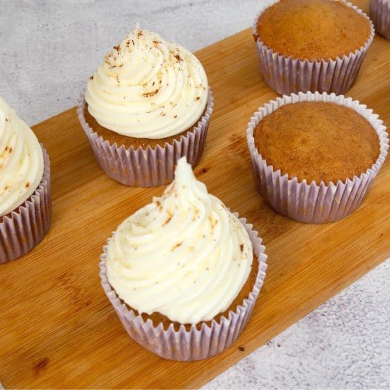 Moist Honey Cupcakes with Honey Buttercream Frosting - Veena Azmanov ...