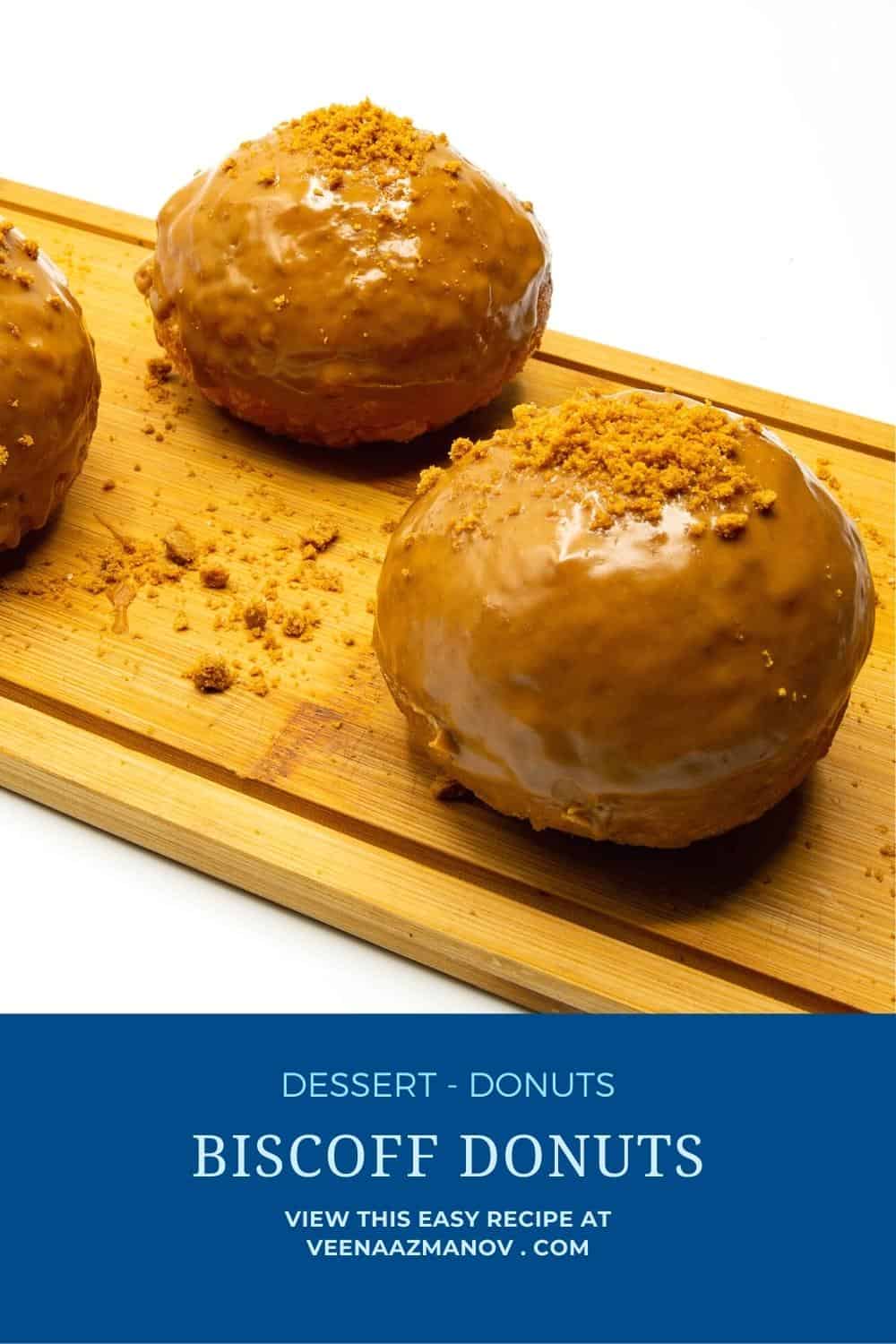 Biscoff Doughnuts - Donuts with Lotus Spread - Veena Azmanov Kitchen
