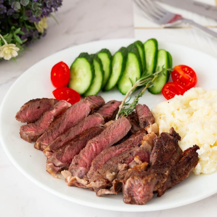 How to Cook Steak on the Stove - Perfect Pan-Seared Steak - Veena ...