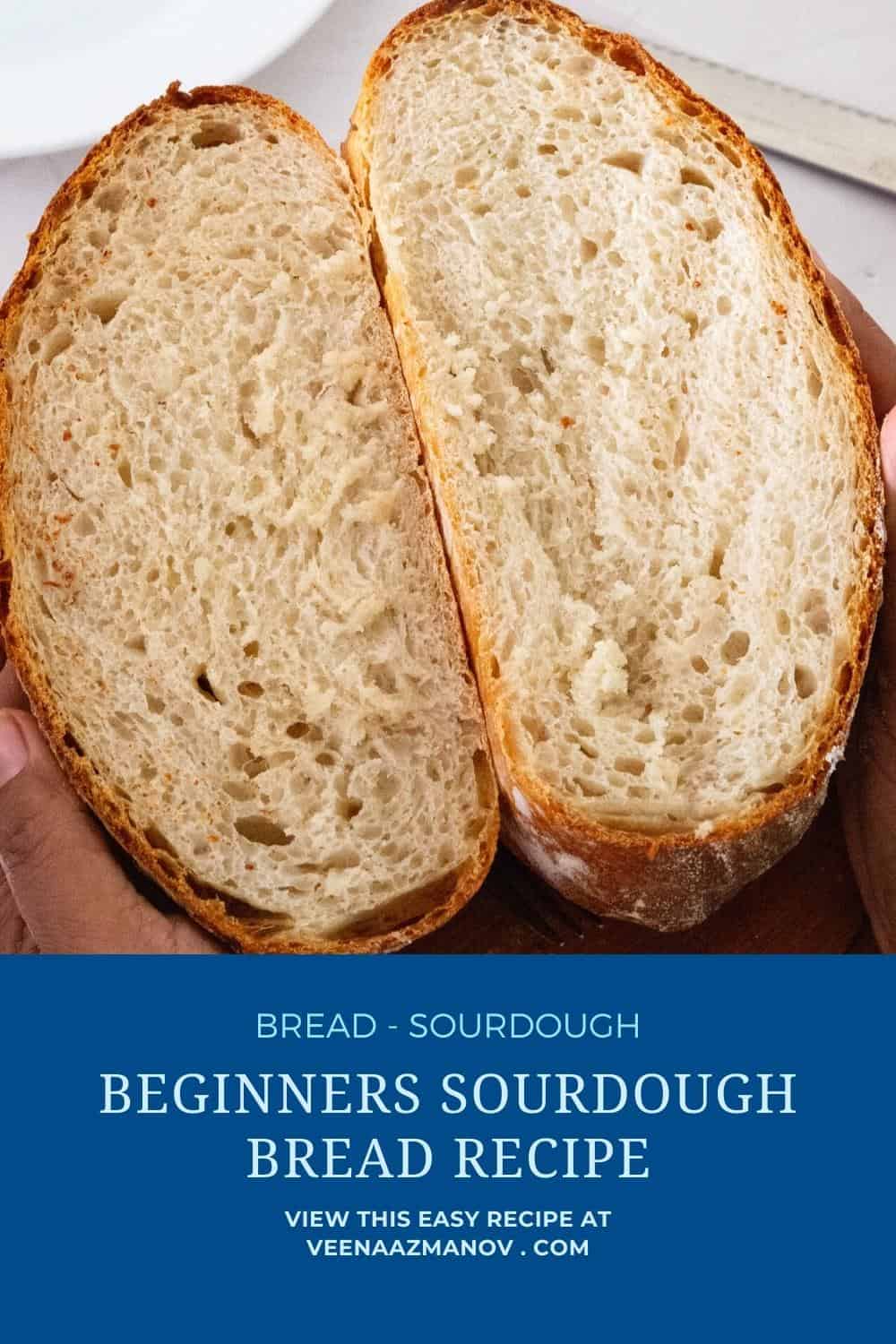 Easy Sourdough Bread Recipe For Beginners Video Veena Azmanov