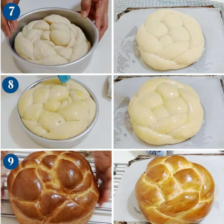 Round Challah Recipe (Rosh Hashanah) | 3 Braiding Methods with Video ...