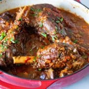 Braised Lamb Shanks with Red Wine (Stovetop) Tender & Flavorful- Veena ...