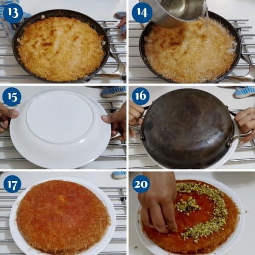 Baked Cheese Knafeh Recipe - Middle Eastern Pastry - Veena Azmanov Kitchen