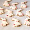Frosted Easter Bunny Sugar Cookies with Royal Icing - Veena Azmanov Kitchen