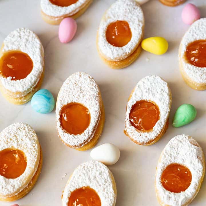 Easter Sugar Cookies - Egg Sandwich Cookies - Veena Azmanov Kitchen