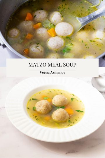 Quick and Easy Matzo Ball Soup Recipe - Veena Azmanov