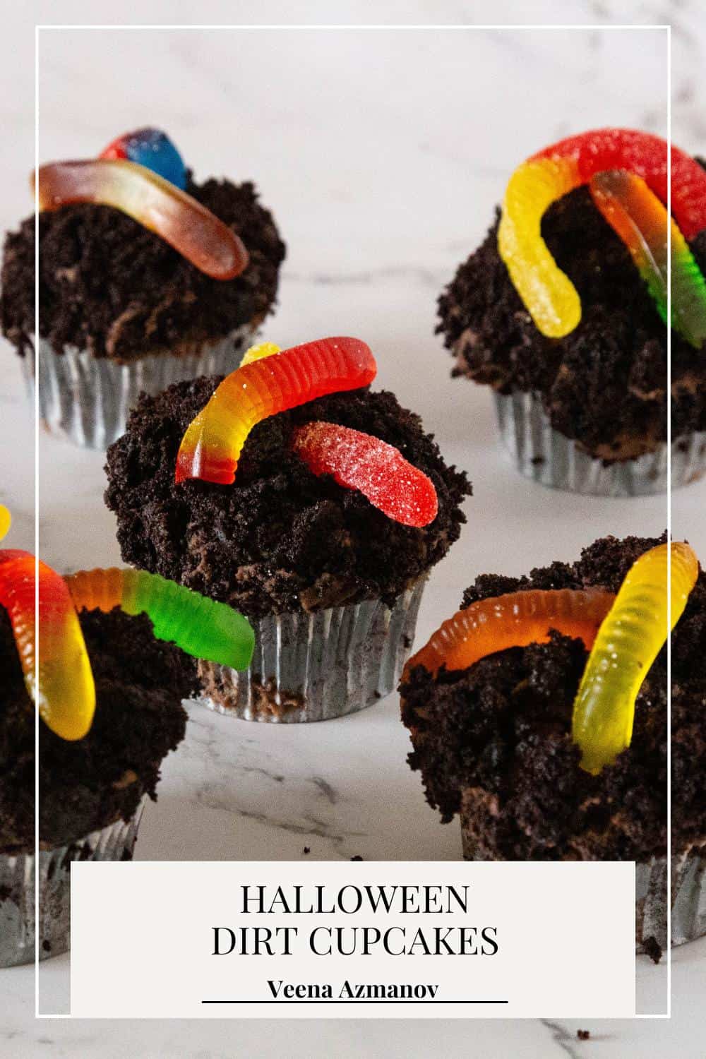 Halloween Wormy Dirt Cupcakes: From Gory to Glorious - Veena Azmanov ...