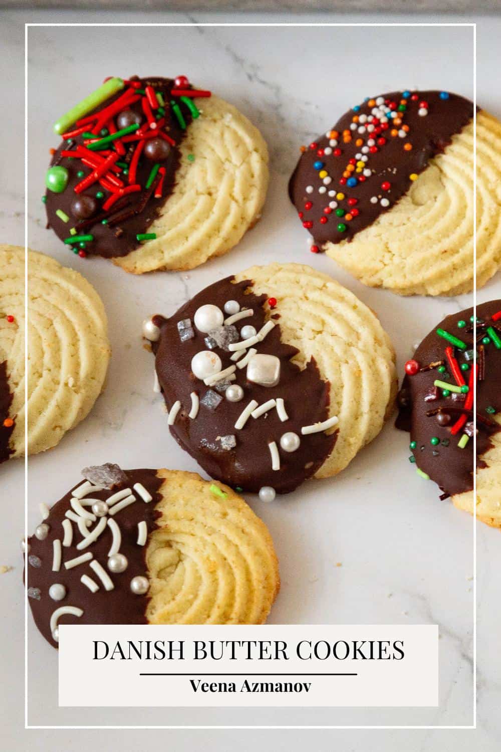Danish Butter Cookies (Classic Piped Cookies) - 10 Mins Prep- Veena ...