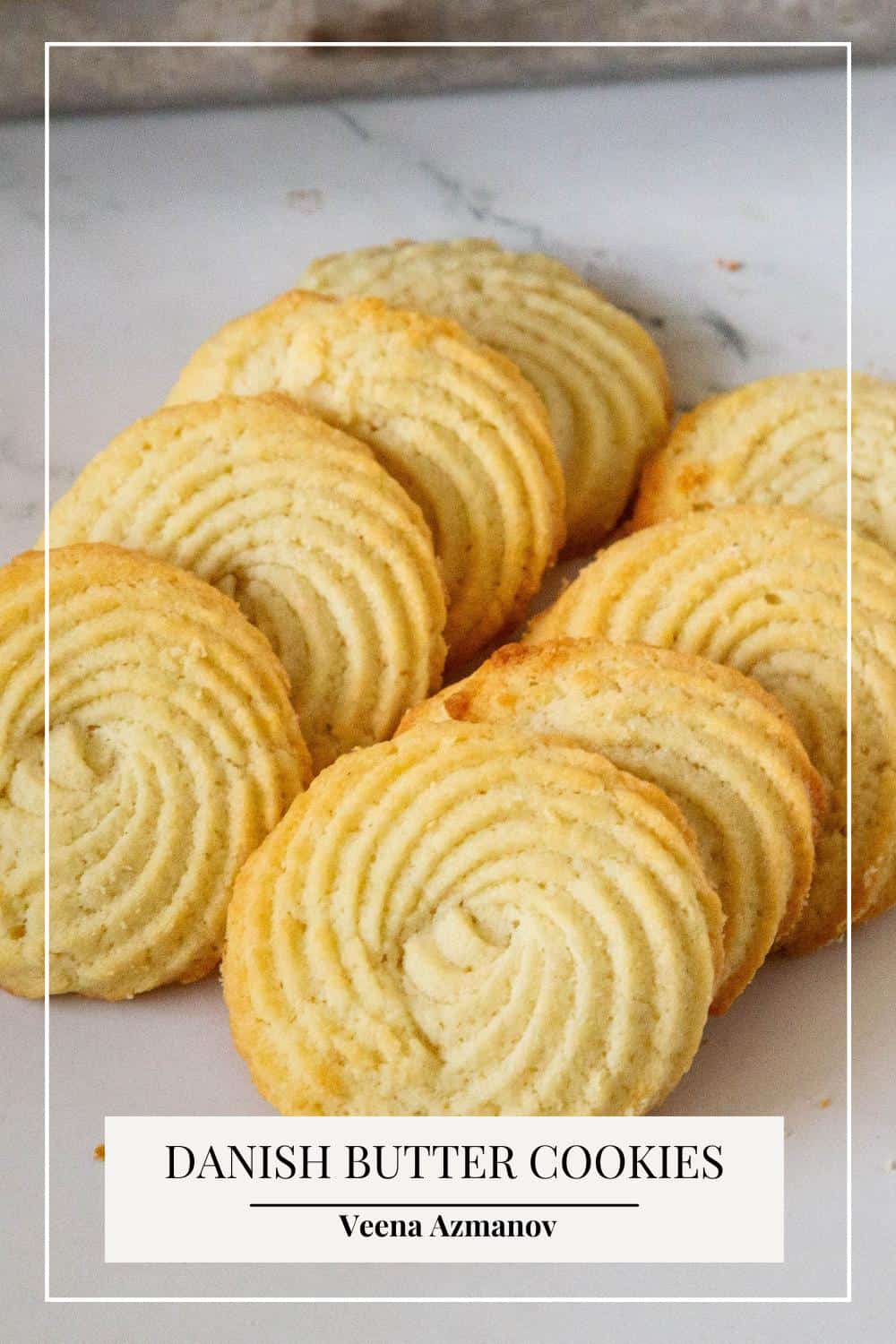 Danish Butter Cookies (Classic Piped Cookies) - 10 Mins Prep- Veena ...