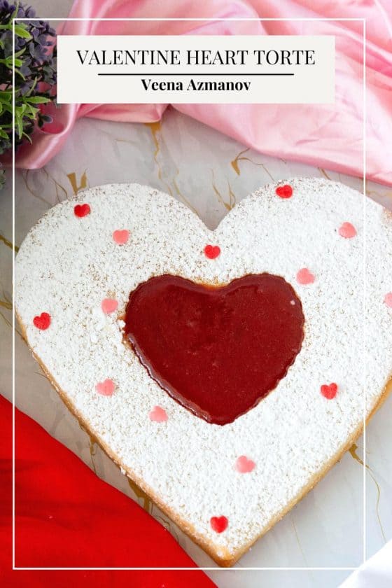 Heart Giant Linzer Torte - Valentine's Treat for Special Someone ...