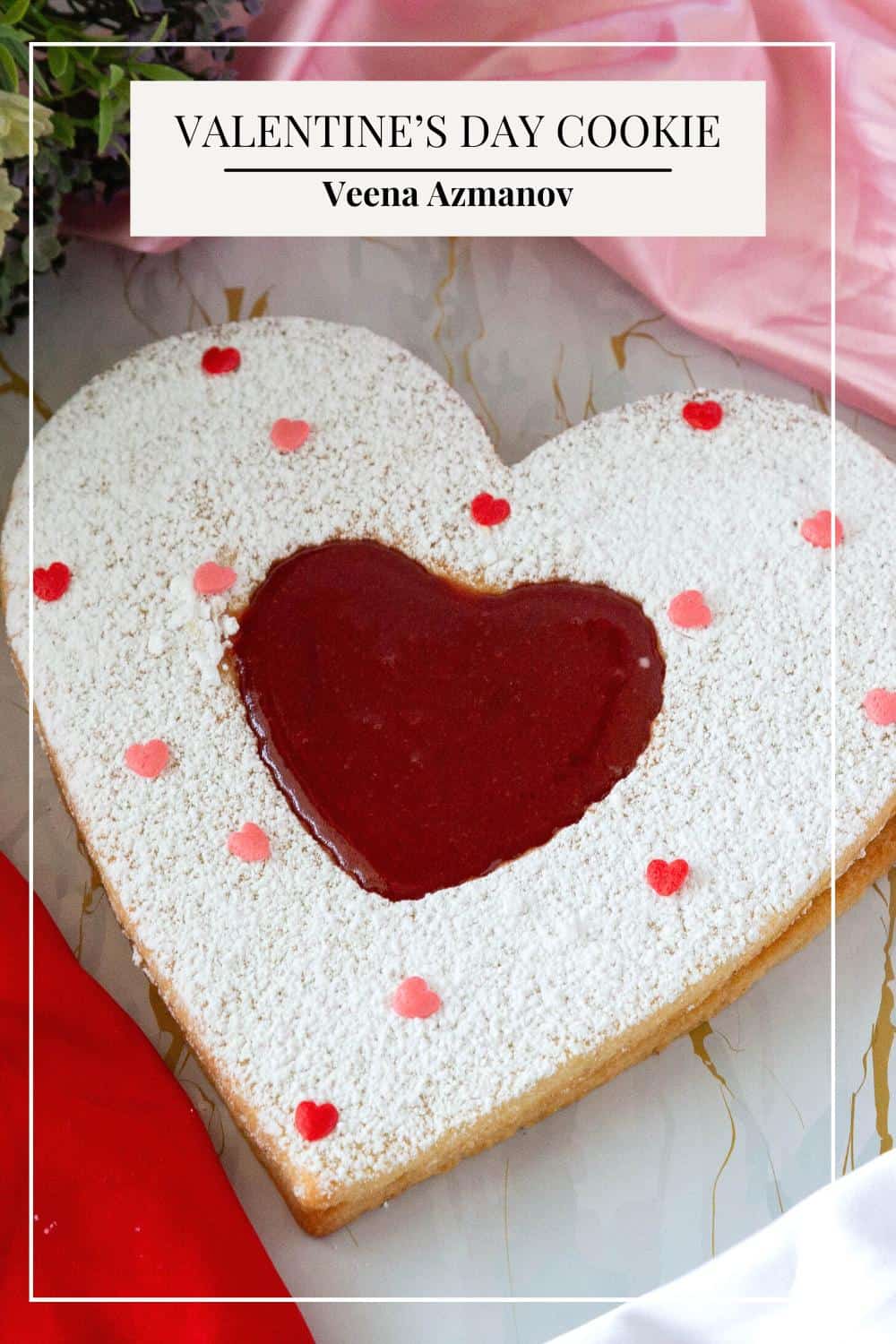 Heart Giant Linzer Torte - Valentine's Treat for Special Someone ...