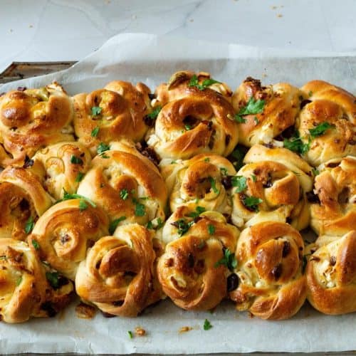 Make Feta Olive Garlic Rolls: A Savory Delight - Veena Azmanov Kitchen