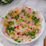 Delicious Fish Carpaccio: A Burst of Flavors - Veena Azmanov Kitchen