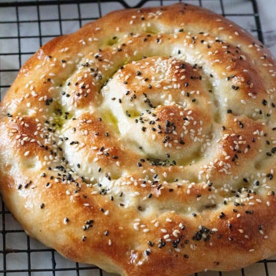 Traditional Fluffy Turkish Bread: Ramazan Pidesi- Veena Azmanov Kitchen