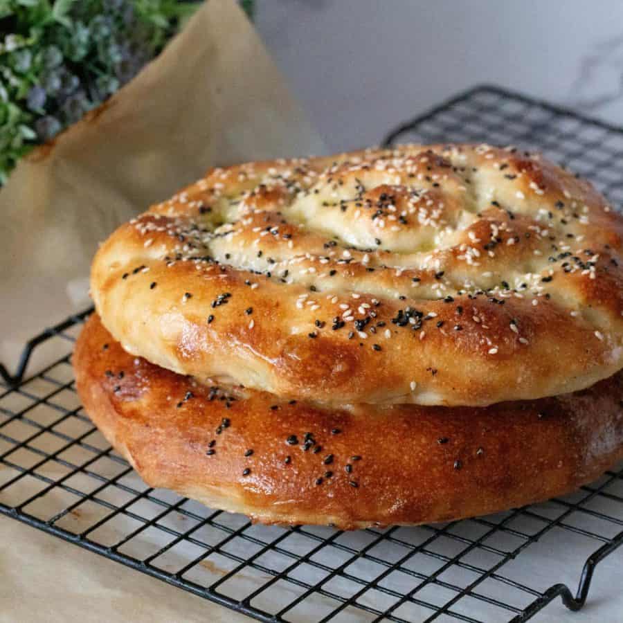 Traditional Fluffy Turkish Bread: Ramazan Pidesi- Veena Azmanov Kitchen