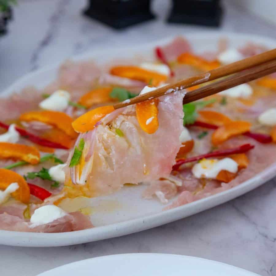 Delightful Tuna Carpaccio Recipe with a Zesty Twist - Veena Azmanov Kitchen