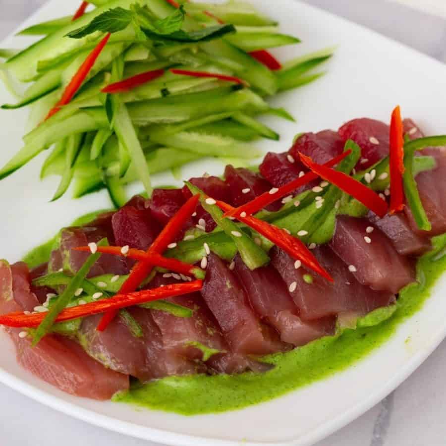 Discover the Exquisite Nobu Tuna Sashimi - Veena Azmanov Kitchen