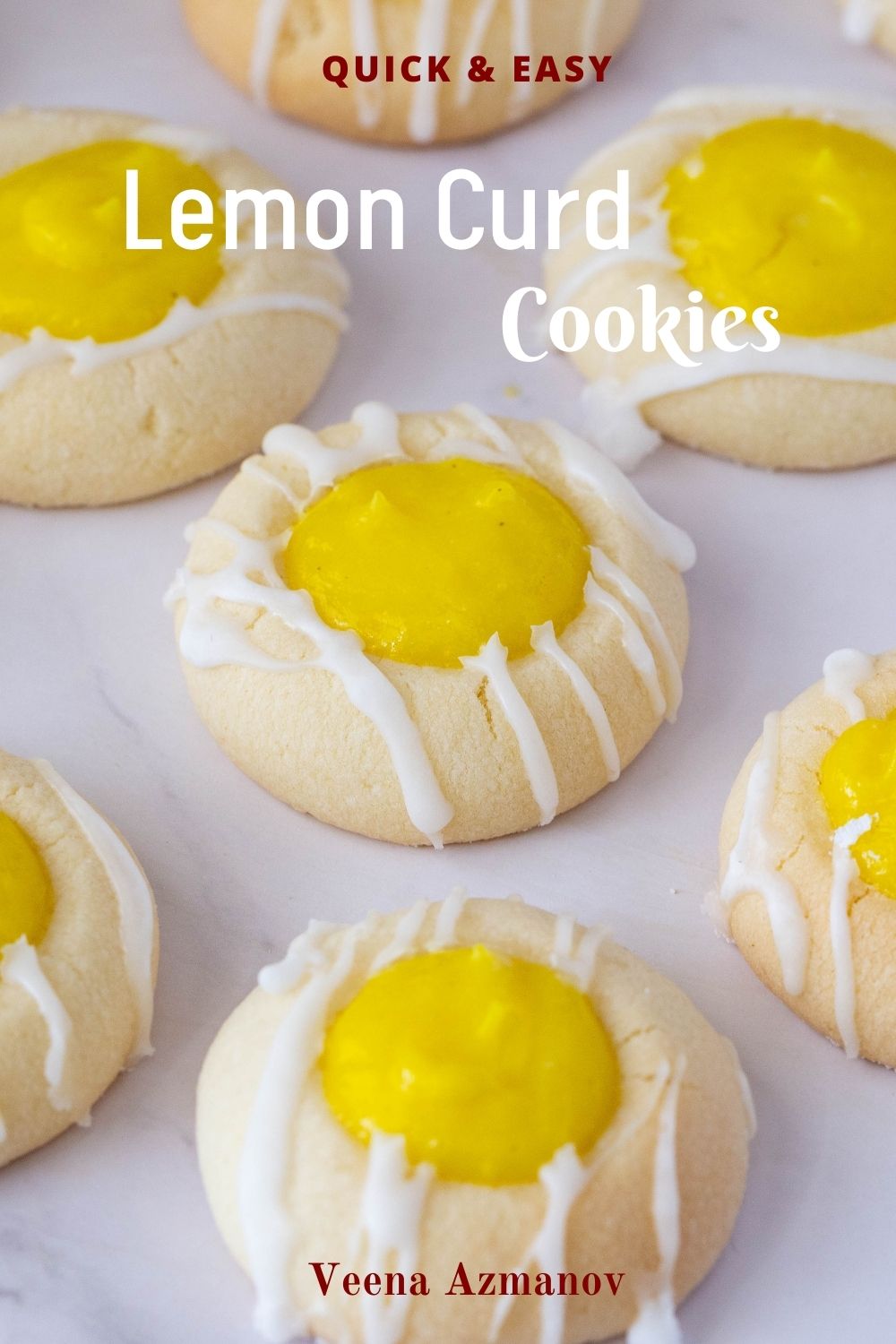 Delicious Lemon Curd Cookies: A Tangy Treat - Veena Azmanov Kitchen