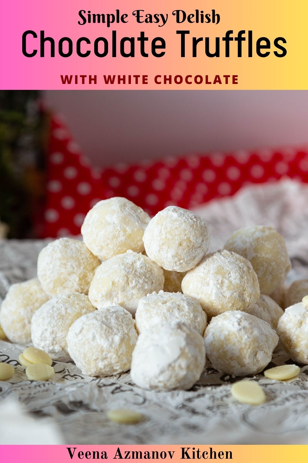 Easy and Elegant Homemade White Chocolate Truffles (3 Ingredients ...