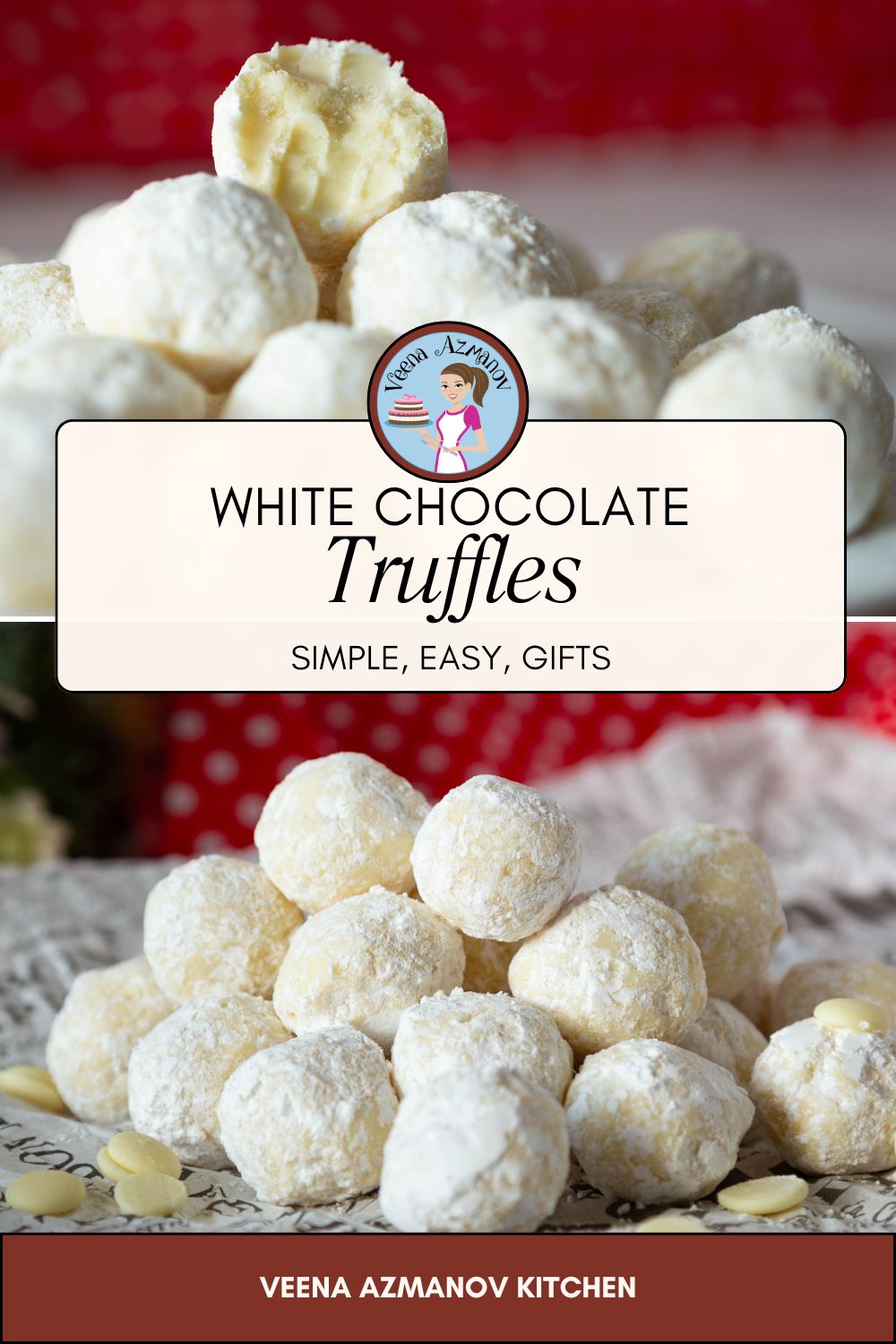 Easy and Elegant Homemade White Chocolate Truffles (3 Ingredients ...