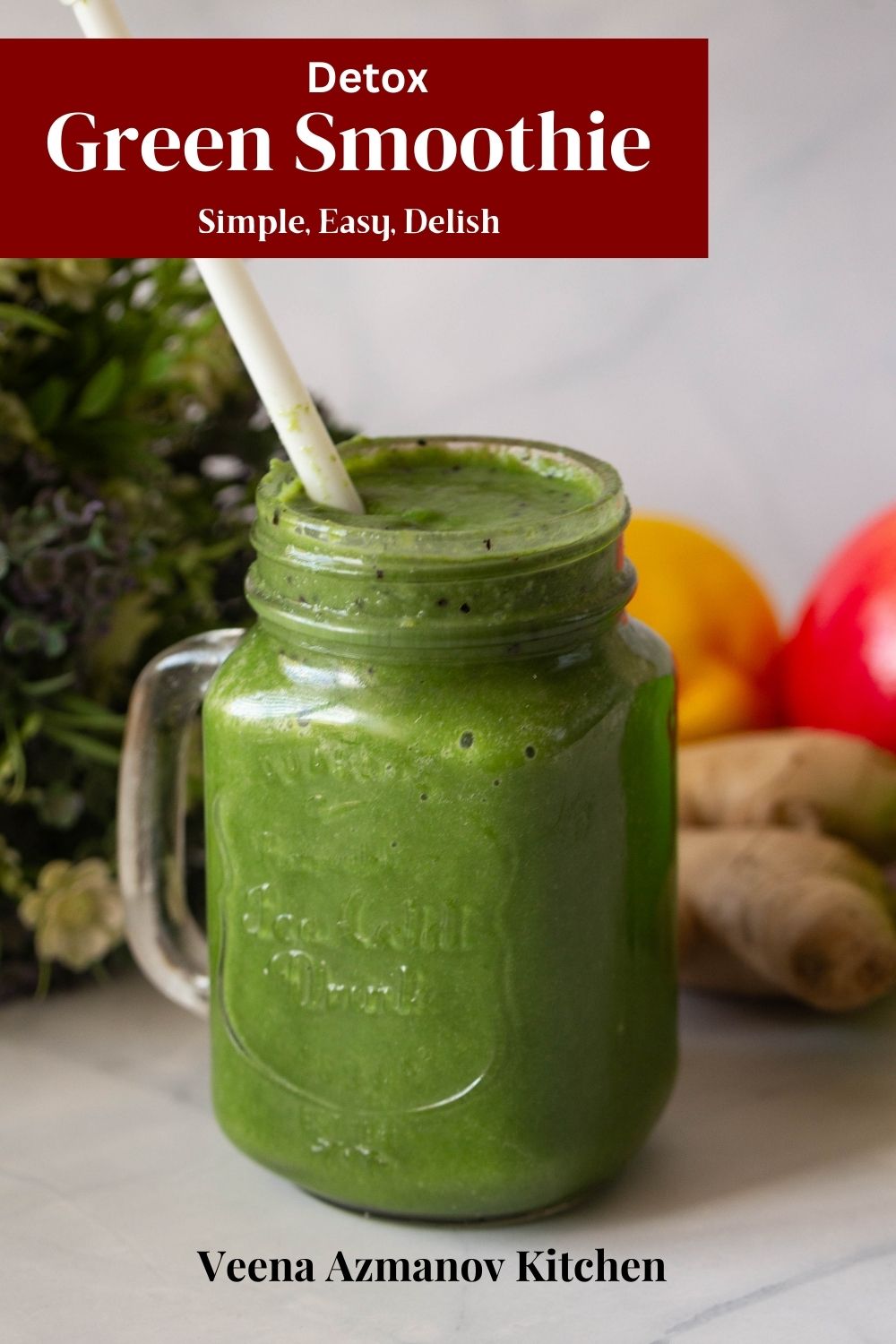 Delicious Detox Green Smoothie Recipes for Clean Eating - Veena Azmanov ...
