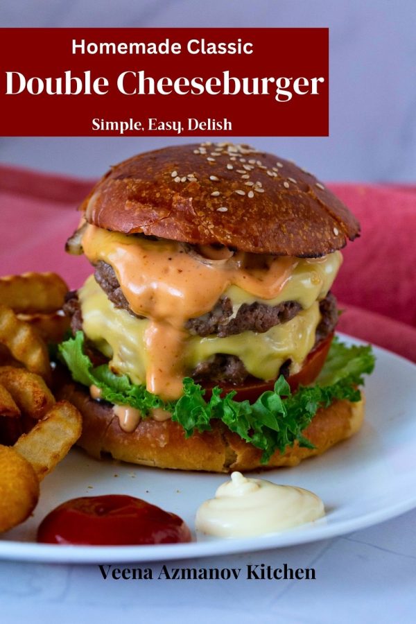 Double Cheeseburger: Smash Patties and Cheese Delight - Veena Azmanov ...