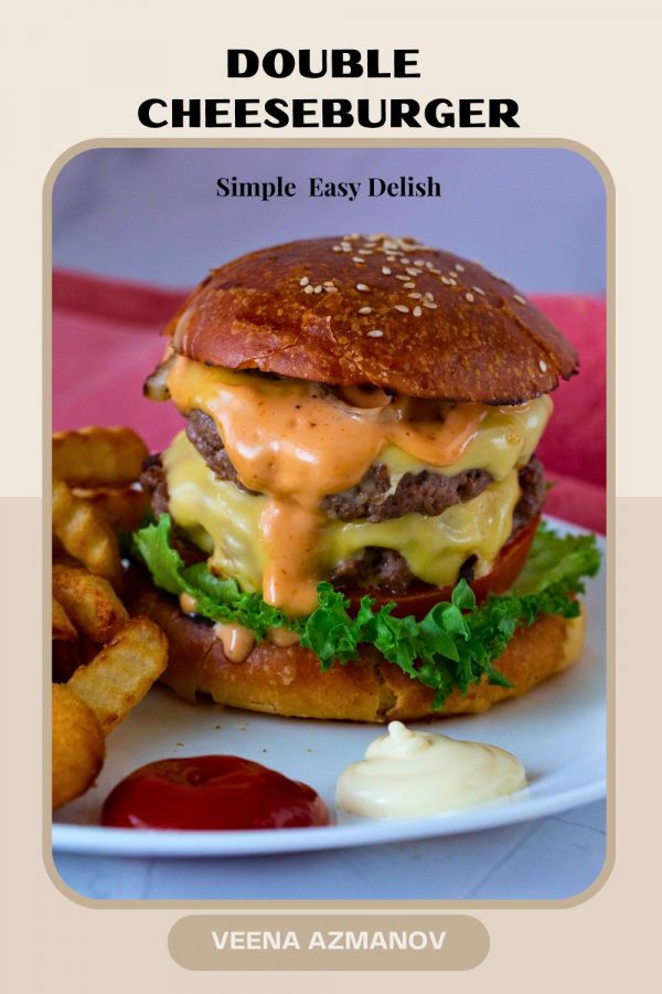 Double Cheeseburger: Smash Patties and Cheese Delight - Veena Azmanov ...