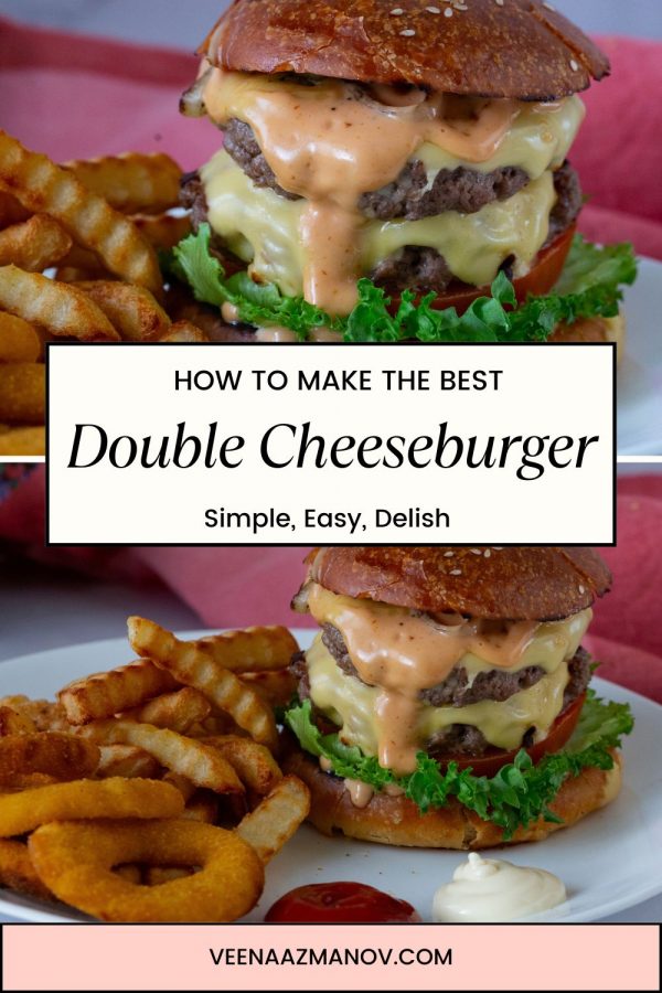 Double Cheeseburger: Smash Patties and Cheese Delight - Veena Azmanov ...