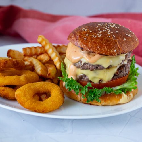 Double Cheeseburger: Smash Patties and Cheese Delight - Veena Azmanov ...