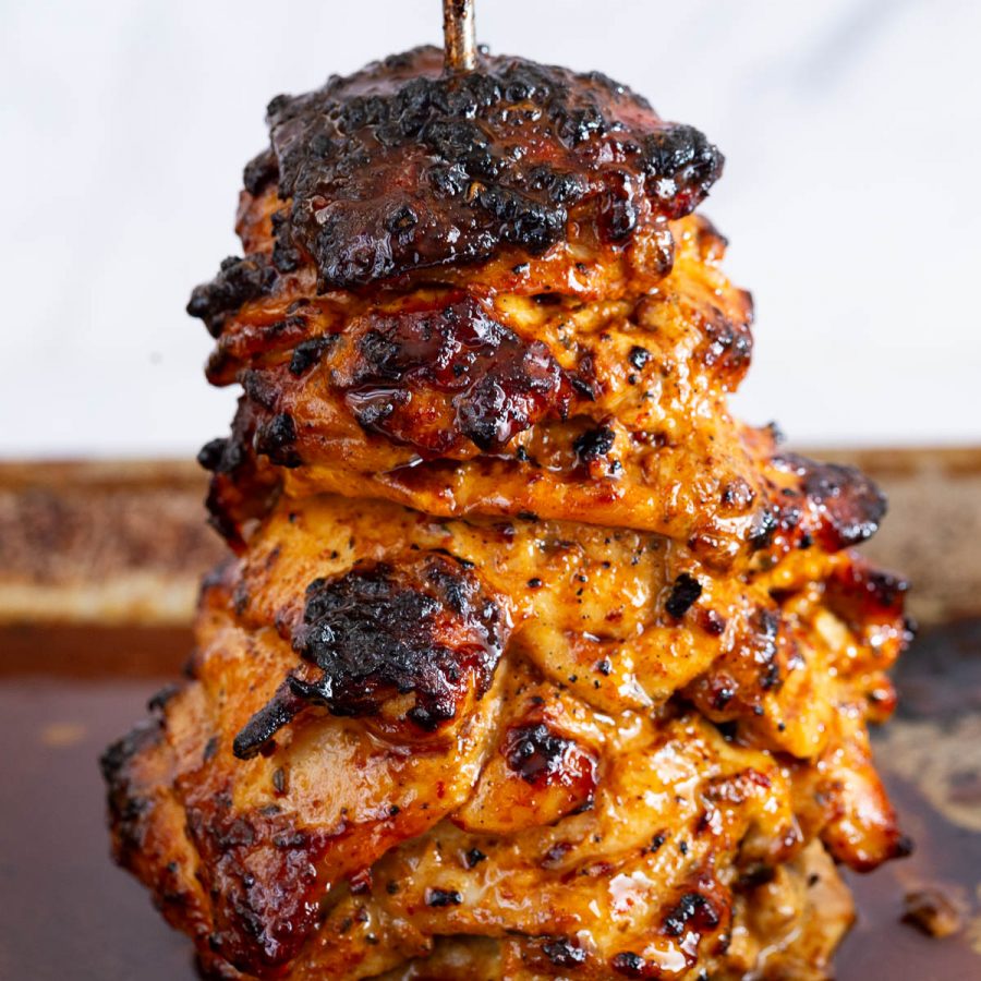 Moist Chicken Gyros with Tzatziki Sauce: Vertical Spit Or Skillet ...