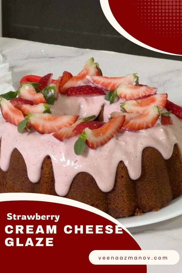 Easy Strawberry Cream Cheese Frosting with Reduced Puree - Veena ...