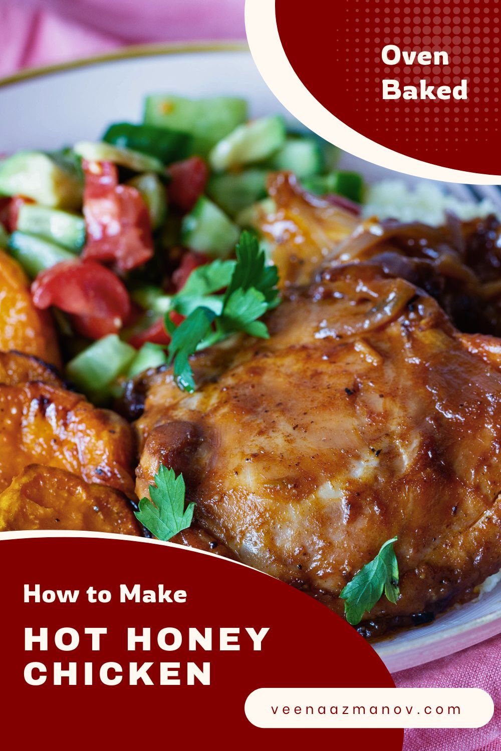 Easy Hot Honey Chicken (Baked, Juicy, Spicy & Sweet) - Veena Azmanov ...