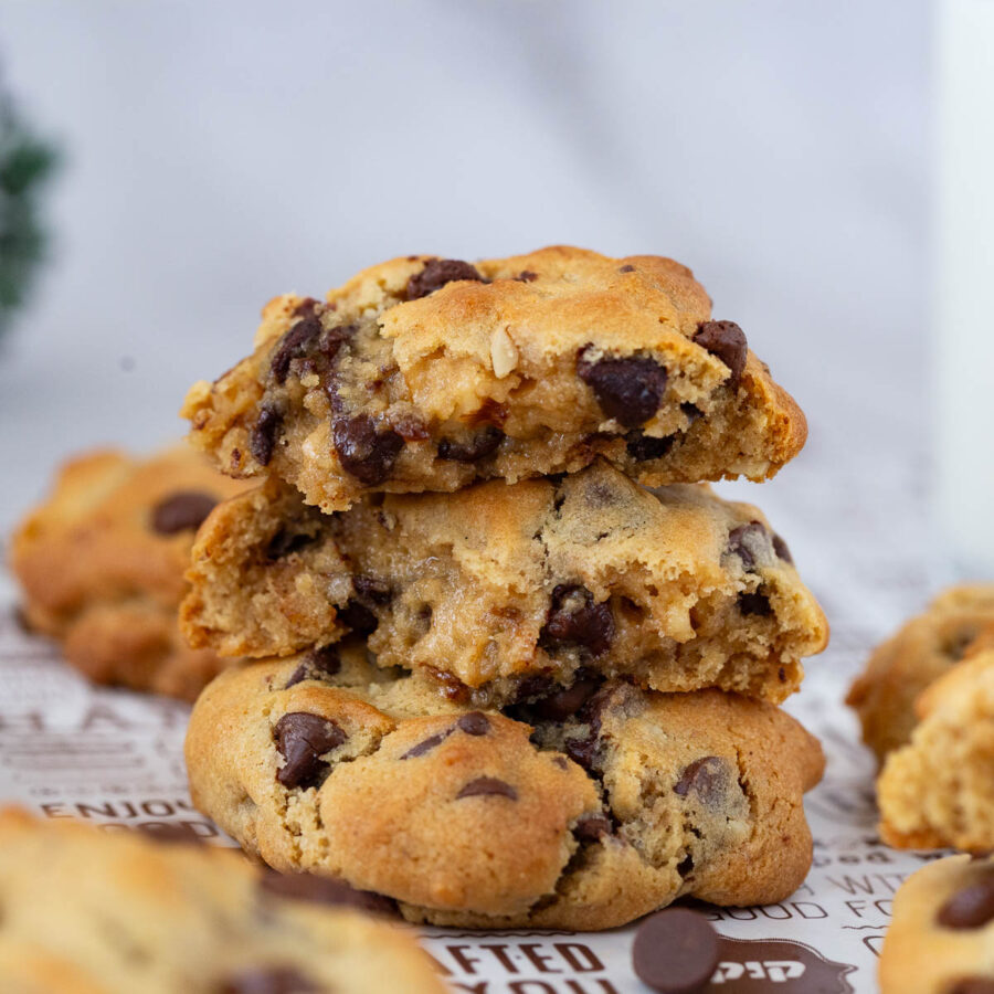 Levain Chocolate Chip Cookies – Thick, Gooey & Bakery-Perfect - Veena ...