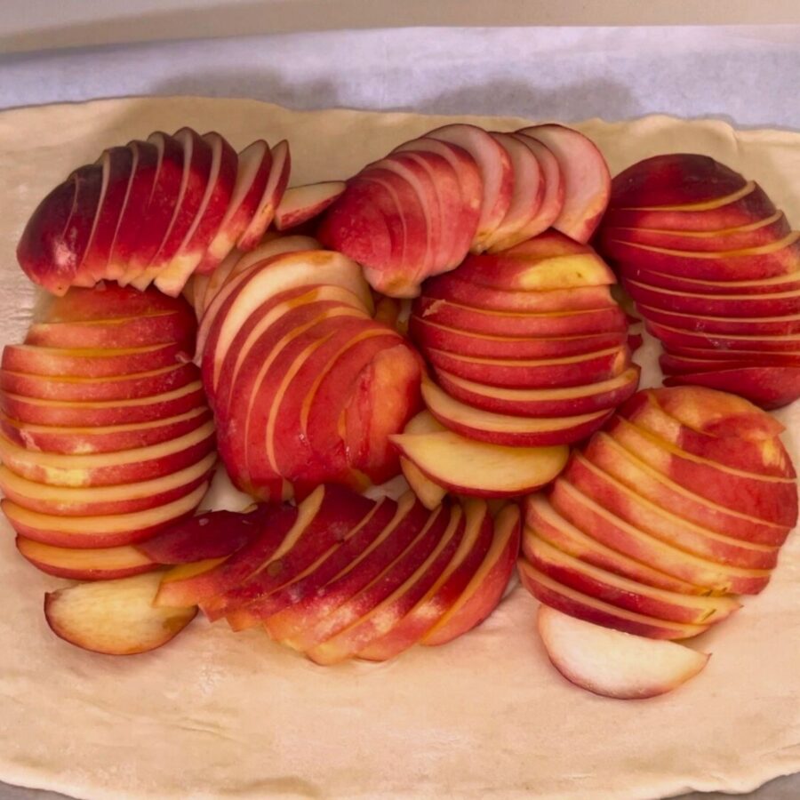 Easy Puff Pastry Peach Galette Recipe in under One Hour- Veena Azmanov ...