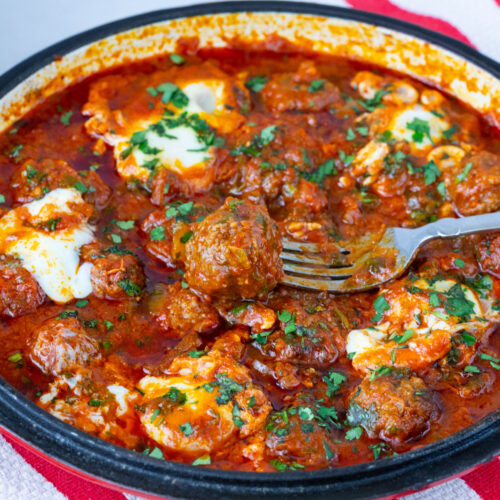 Authentic Moroccan Kefta Tagine (Beef & Lamb Meatballs with Eggs ...