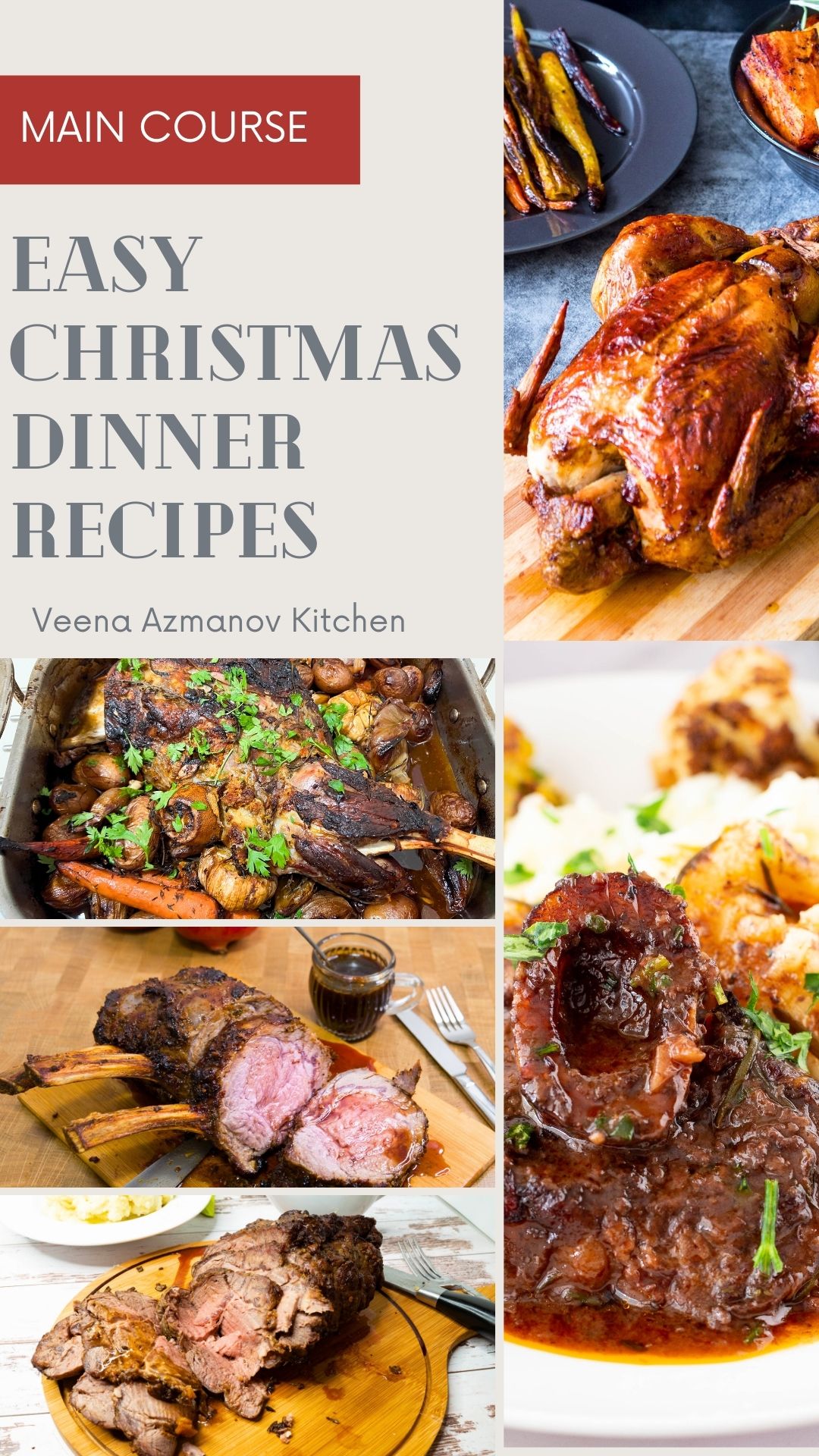 Christmas Dinner: Mains, Sides, Soups & Holiday Breads (Easy Menu Ideas ...