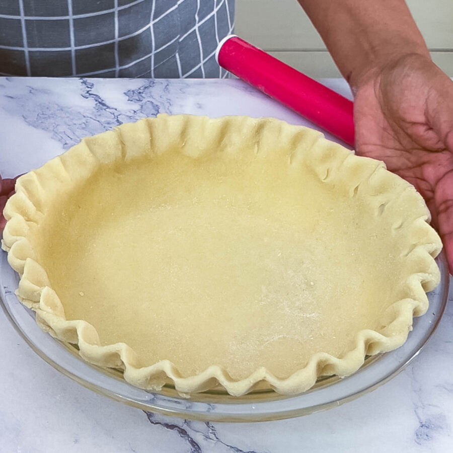 maple pumpkin pie recipe with flaky homemade crust - Veena Azmanov Kitchen
