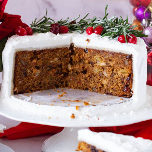 Christmas Cake – Rich Fruitcake with Marzipan & Royal Icing- Veena ...