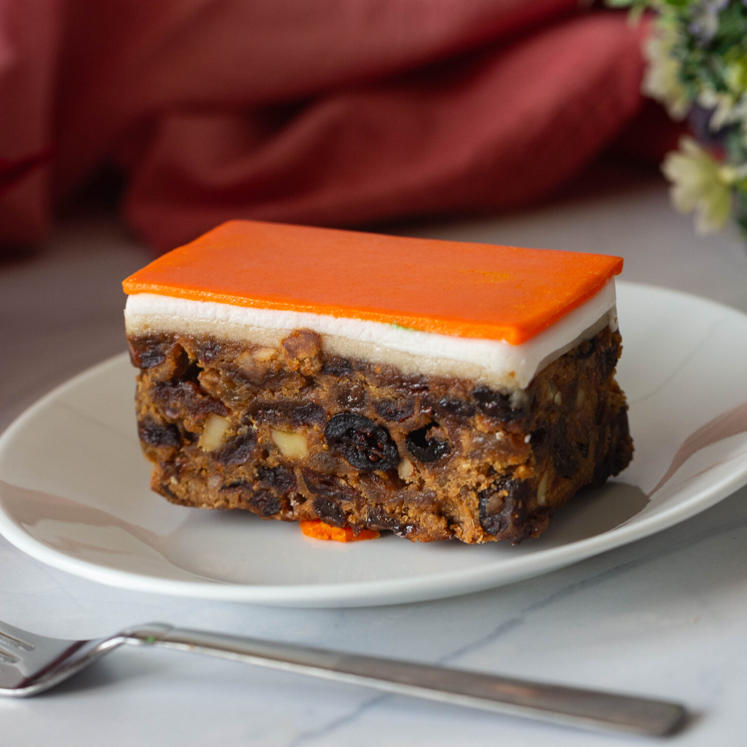 Traditional Wedding Cake – Fruitcake with Marzipan & Fondant- Veena ...