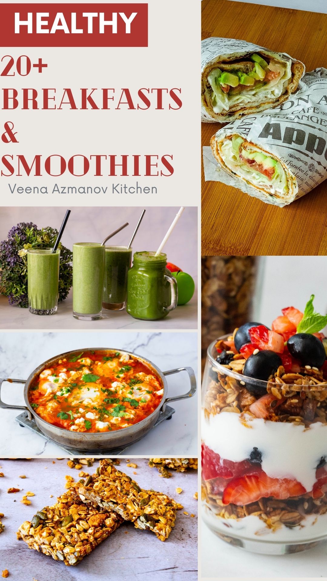 Healthy Breakfast Recipes (Easy Morning Ideas) - Veena Azmanov Kitchen