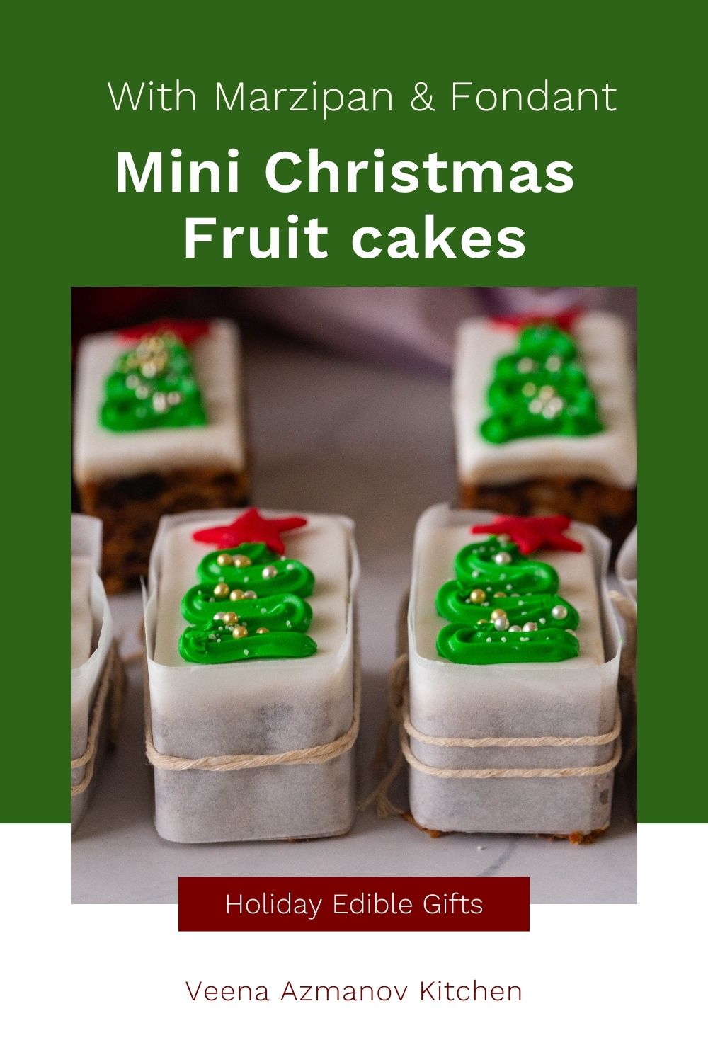 Mini Fruitcakes – Perfect Christmas Gifts with Marzipan & Fondant ...