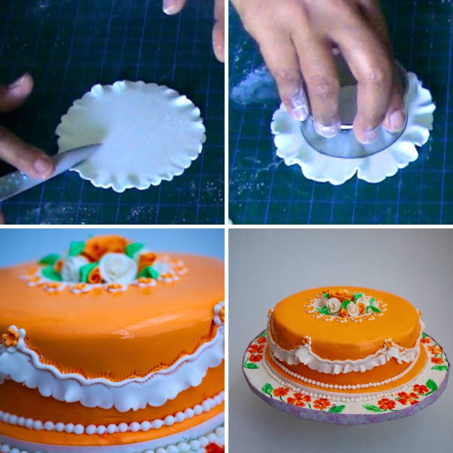 Traditional Wedding Cake – Fruitcake with Marzipan & Fondant- Veena ...