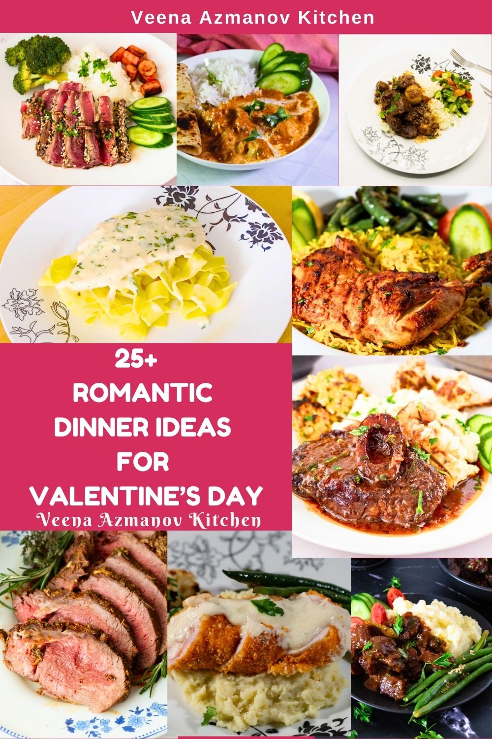 25 Romantic Valentine’s Day Dinner Ideas (Easy & Elegant) - Veena ...