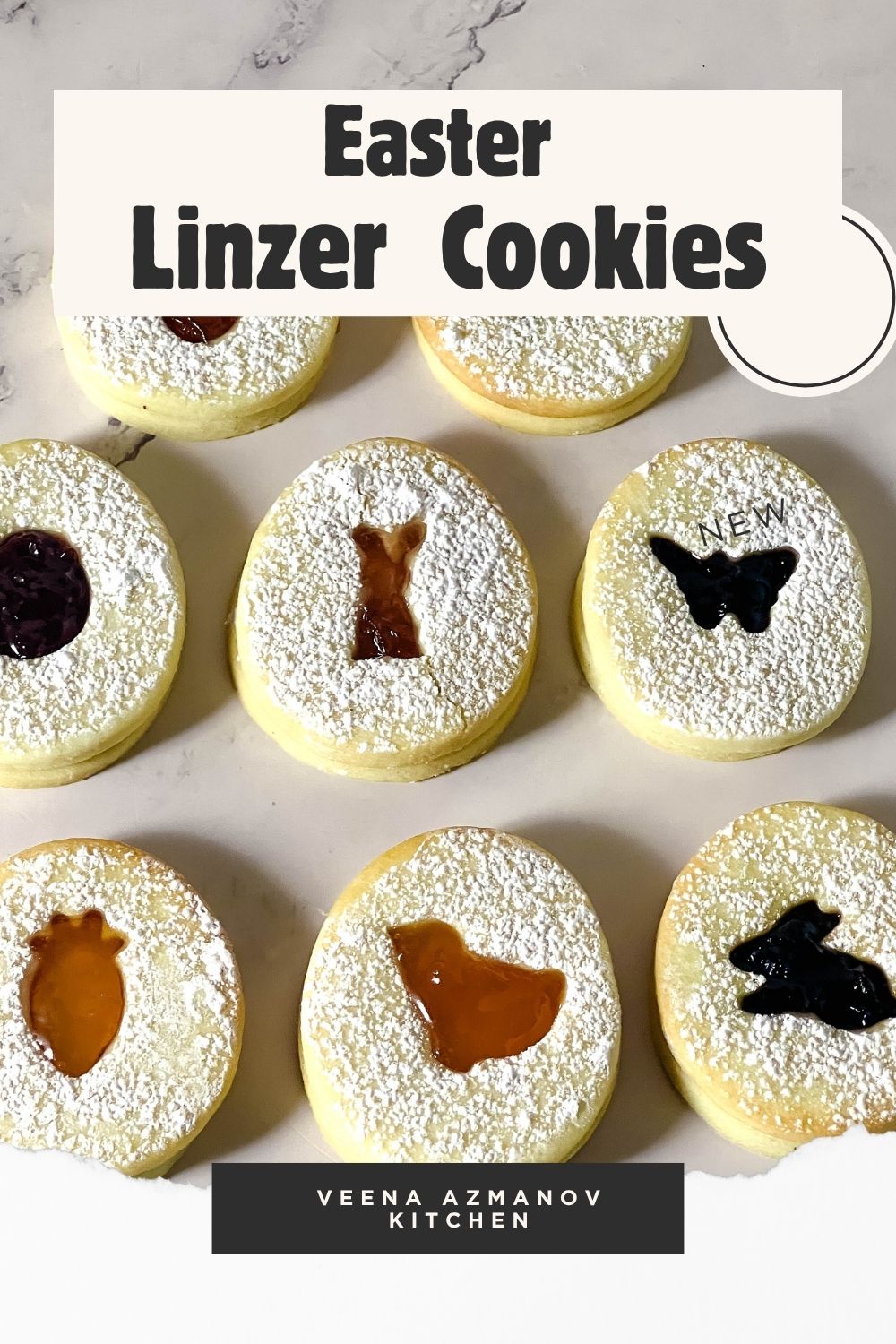 Easter Sandwich Cookies - Easter Cut Outs with Jam Centers - Veena ...